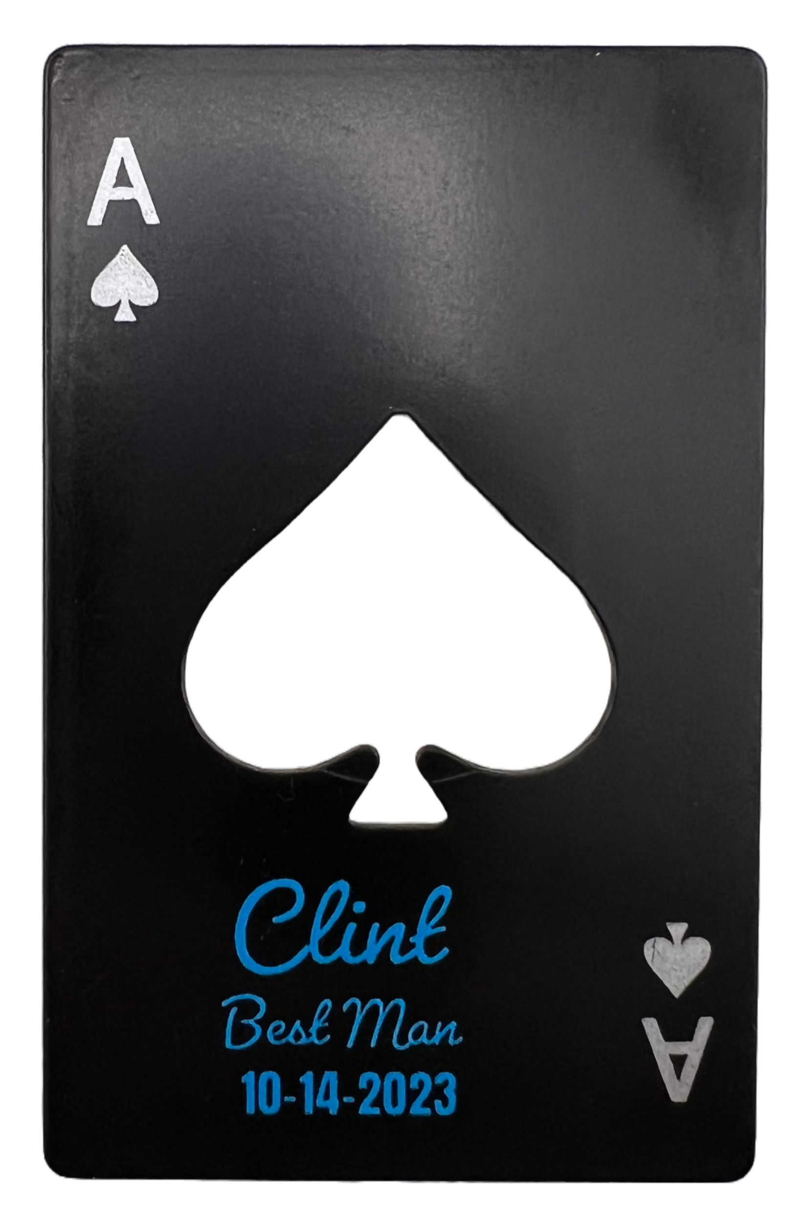 Groomsman Bottle Opener Ace of Spades – HSTORM Printing