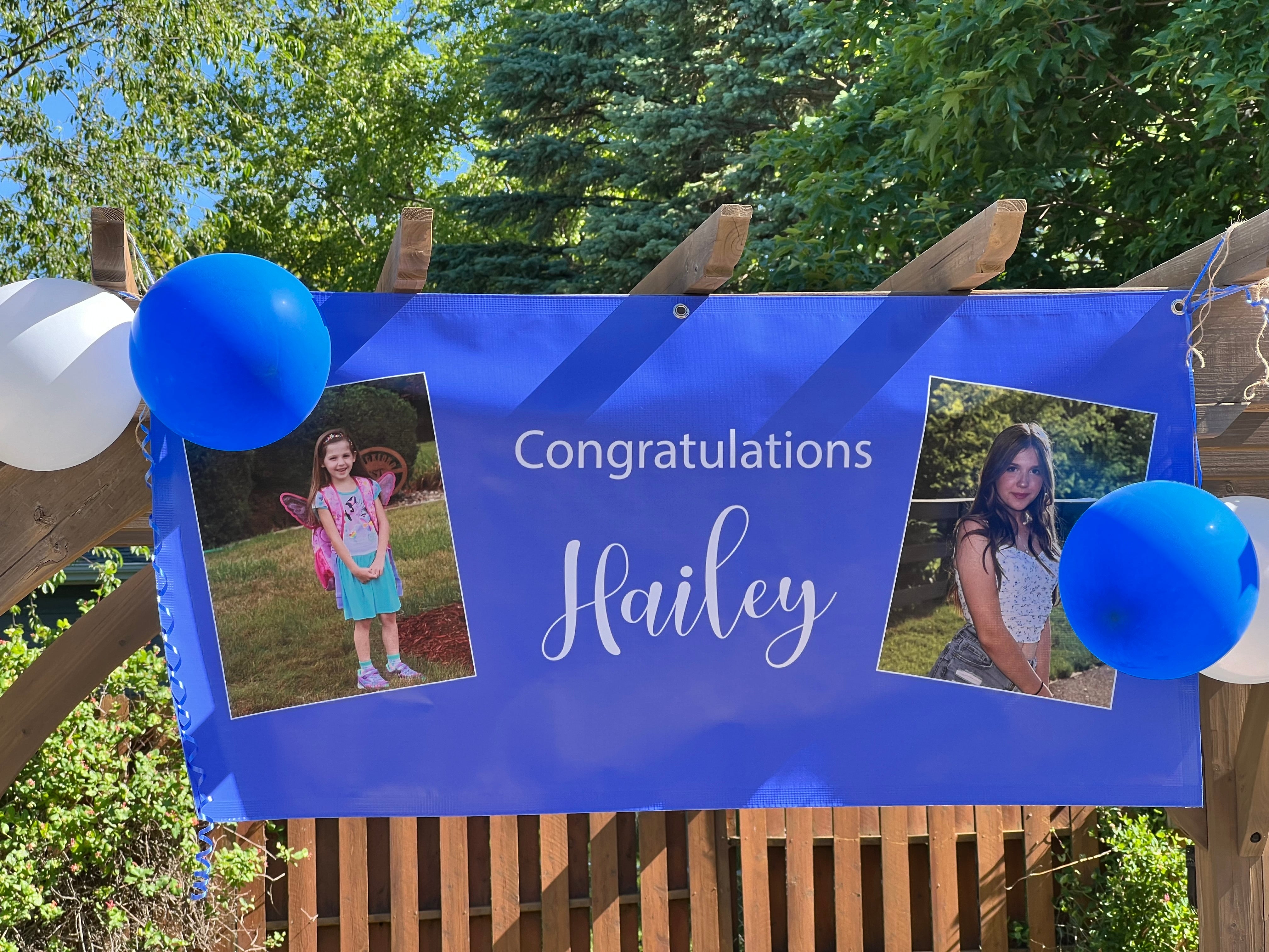 Graduation Banner 2 Photo 4' x 2' – HSTORM Printing