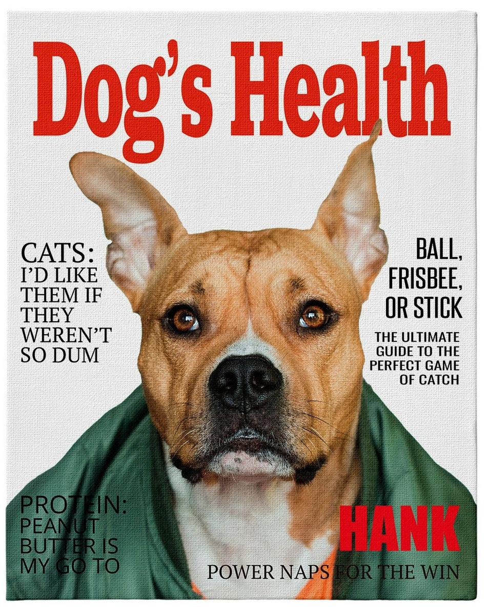 Dog's Health Magazine Cover 16x20 Canvas – HSTORM Printing