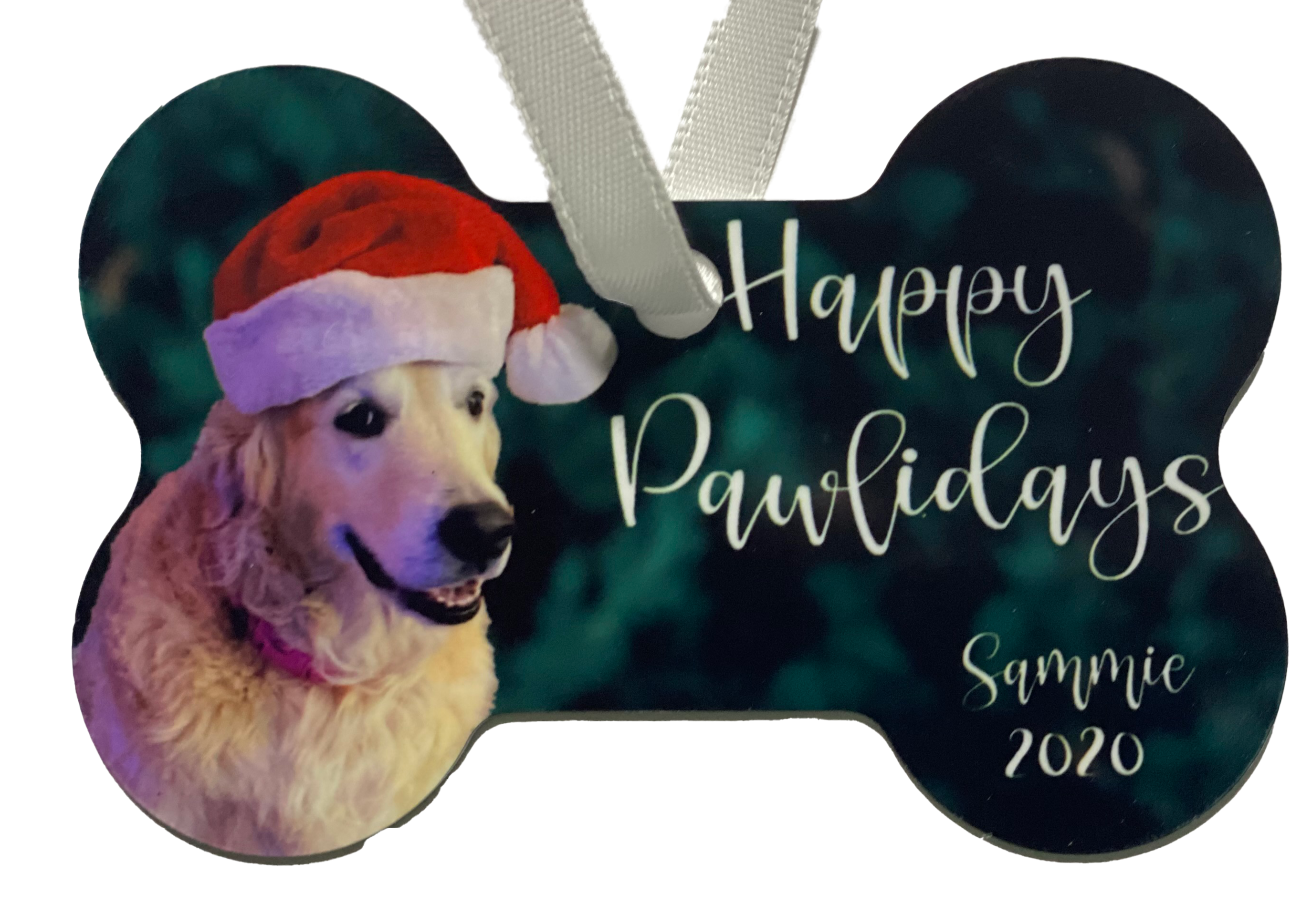 Happy Pawlidays Dog Bone Ornament – HSTORM Printing